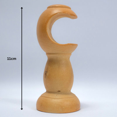 Caecus Eyelet Wooden Poles 28mm 120cm Walnut