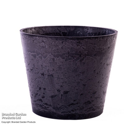 Caesar 50cm Planter Marble Charcoal x 2