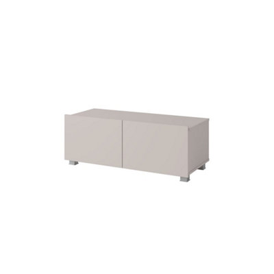 Calabrini TV Cabinet 100cm Cashmere - Minimalist Media Unit with Two ...