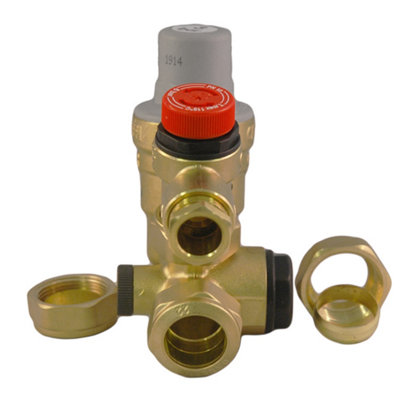 Caleffi - 22mm Inlet Control Multibloc Valve Group 533002CST / F0001021