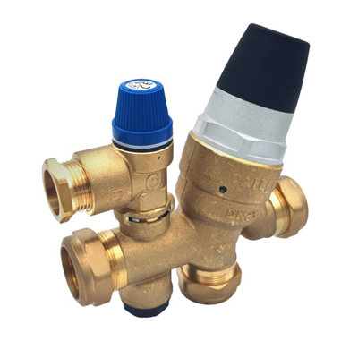 Caleffi 28mm 3/6 bar Inlet Control Multibloc Valve Group 535101H CST
