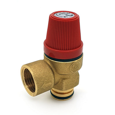 Caleffi - 3 Bar Pressure Relief Valve 1/2" Push Fit O-Ring 312404CST