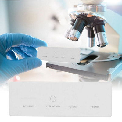 Calibration Slide for Microscope Objective Micrometer with 0.01mm ...