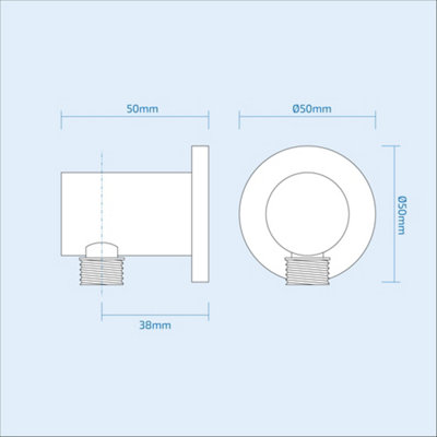 CALLA ROUND 3 DIAL 2 WAY BATHROOM CONCEALED THERMOSTATIC SHOWER MIXER ...