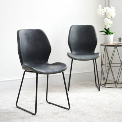 Callum Dining Chair - Dark Grey (Set of 2)