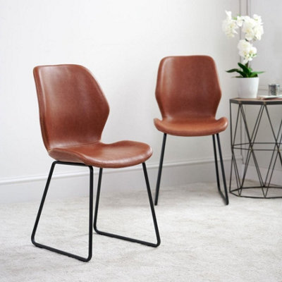 Callum Dining Chair - Light Brown (Set of 2)