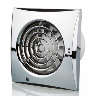 Calm Zone 1 Silent Extractor Fan Chrome PIR - 100mm
