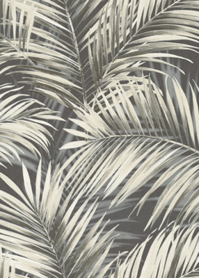 Calvado - Textured Embossed Wallpaper in Black