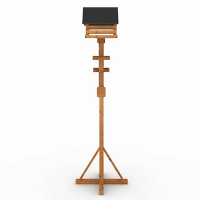 Calvine Modern Deluxe Bird Table With Slate-Effect Roof