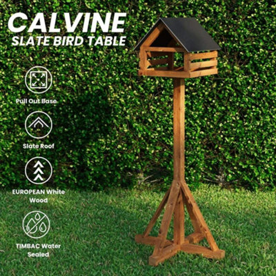 Calvine Slate-Effect Bird Table