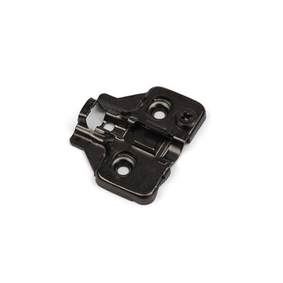 Cam Adjustable Dark Grey Anthracite Screw on Hinge Plate