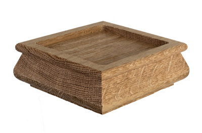 Cambridge Pyramid Newel Post Cap Oak to fit 90mm Post (W) 120mm x (L ...
