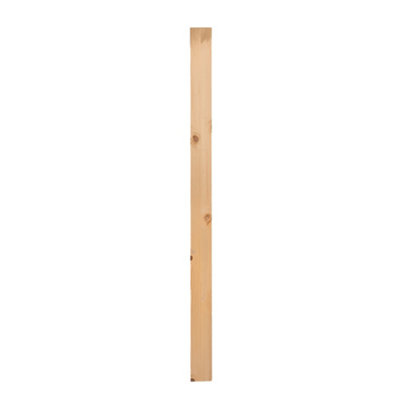 Cambridge Square Pine Newel Post (H) 1500mm (W) 90mm (D) 90mm
