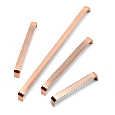 CAMDEN KITCHEN CABINETS D HANDLE, 128MM CENTRES, ANTIQUE COPPER, PACK OF 2