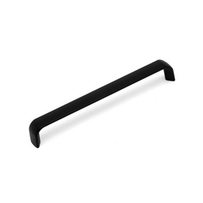 Camden Kitchen Cabinets D Handle, 160mm Centres, Matt Black, Pack of 2