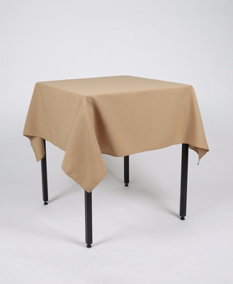 Camel Square Tablecloth 91cm x 91cm (36" x 36") | DIY at B&Q