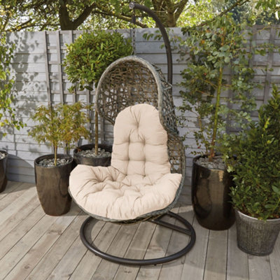 Camel Thicken Hanging Egg Chair Seat Pad Cushion W 95 cm x H 75 cm
