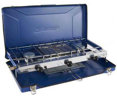 Camping Chef Folding Double Burner & Toaster at B&Q