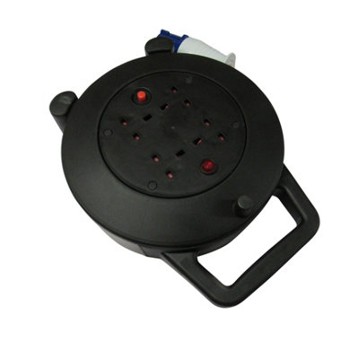 Camping Electric Extension Reel 15M (4 Way Electric Hook Up Lead ...