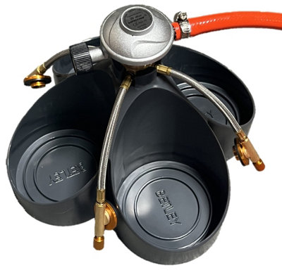 Camping Gas Power Pack - 4 Canister Fuel Kit for Outdoor BBQ | DIY at B&Q