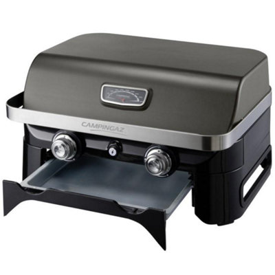 Campingaz Attitude 2100 LX Table Top Gas BBQ, 2 Burners, 5kW, Grey
