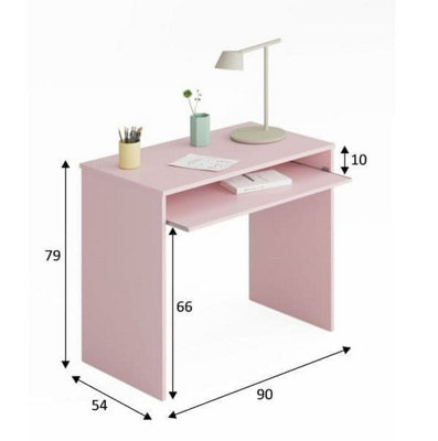 Candi Pink Small Computer Desk