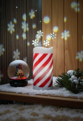 Candy Cane LED Christmas Projector