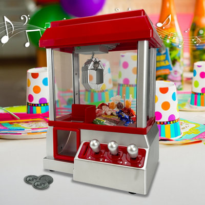 Candy Grabber Machine Toy Claw Game Kids Fun Crane Sweet Treats Grab ...