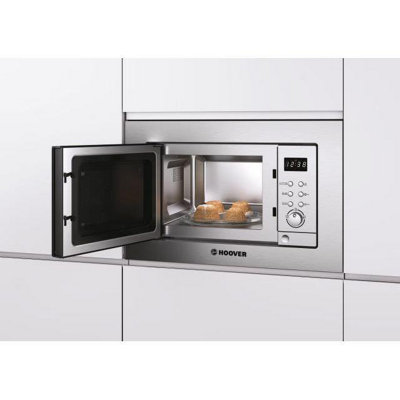 Candy MIC20GDFX-80 Built-In Microwave with Grill, Stainless Steel