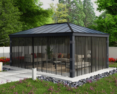 Canopia Netting Set for Dallas 6.1 X4.3 Garden Gazebo - 4pc