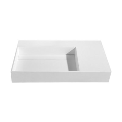 Cantabria Matt Wall Hung Stone Basin 900mm