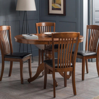 Canterbury Round To Oval Extending Table - Mahogany