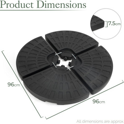 Cantilever Parasol Base Weights 66kg