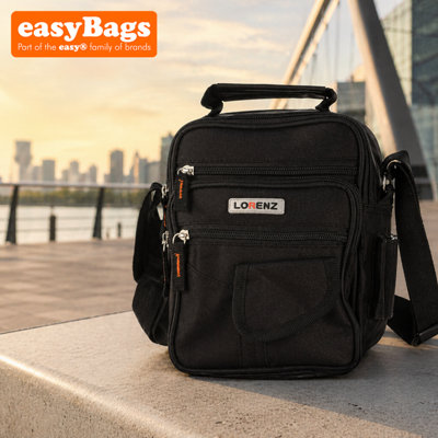 Canvas Multi-Purpose Cross body Shoulder Travel Bag - Black