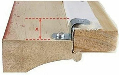 Canvas Offset Clips 6mm with Screws Metal Offset Bracket Frame Mounting ...