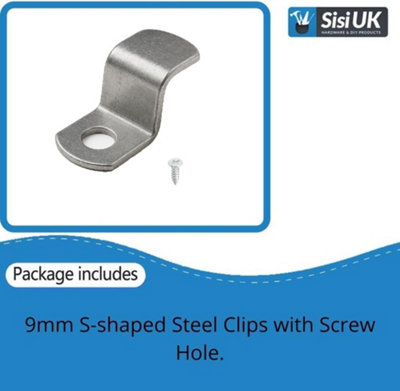 Canvas Offset Clips 9mm Pack of 10 Metal Offset Bracket Frame Mounting ...