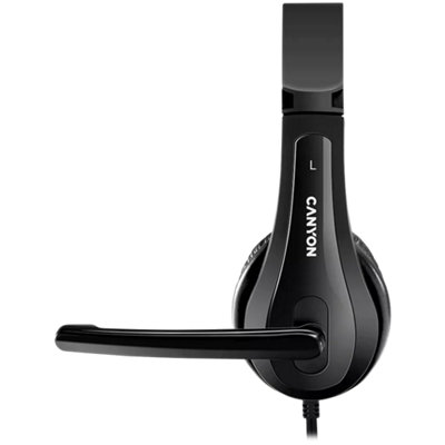 Canyon PC Headset Black for music, games, communicating