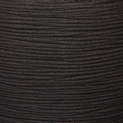 Capi Vase Nature Rib Tapered 42x38 cm Black KBLR362