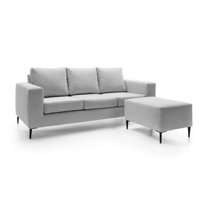 Buy Capri Reversible Corner Sofa in Light Grey at B&Q