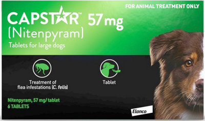Capstar Flea Treatment Tablets for Medium and Large Dogs from 11.5kg to ...