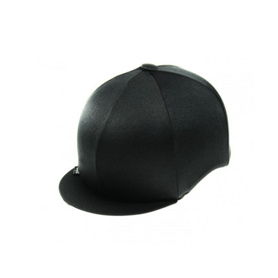 Capz Plain Lycra Cap Cover Black (One Size)