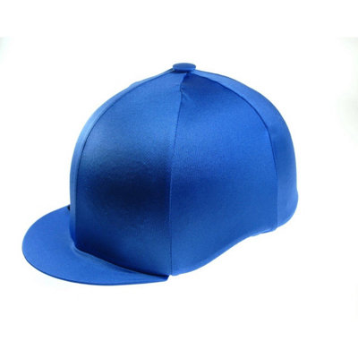 Capz Plain Lycra Cap Cover Royal (One Size)