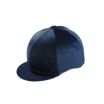 Capz Plain Velour Cap Cover Navy (One Size) | DIY at B&Q