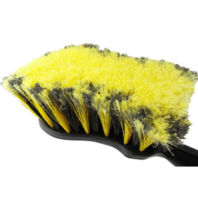 Car Alloy LONG HANDLED Wheel/body Brush SOFT Cleaning No Scratch Bristles