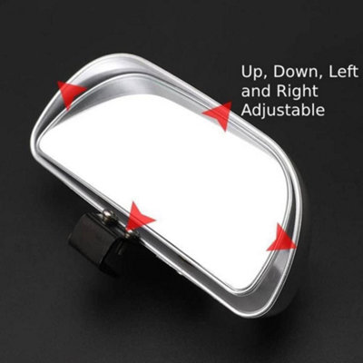 Car Blind Spot Mirror, Rectangular Rearview High Definition Glass Wide ...