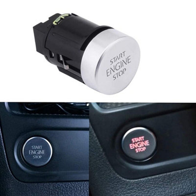 Shop Car Engine Start/Stop Push Button 5N0959839 - Round ABS Plastic ...