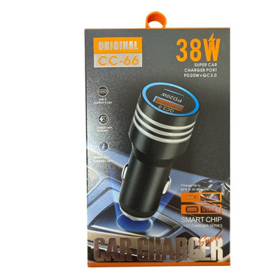 Car Fast Charger 38W/Smart Charging