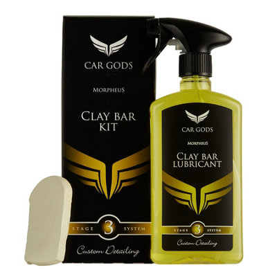 Car Gods Clay Bar Quick Detailer Kit Car Detailing Bar & Lubricant For ...
