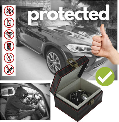 Car Key Signal Blocker Faraday Box - Protect Against Keyless Entry Attacks