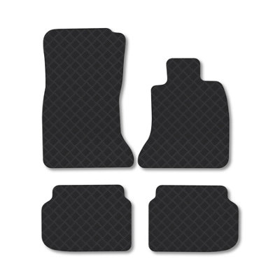 Car Mats for BMW 7 Series (2007-2015) F01 SWB Tailored Fit Rubber Floor Set
